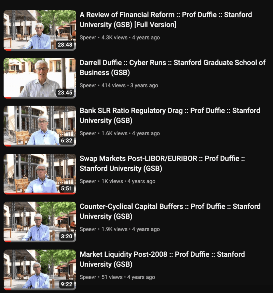 Darrell Duffie | Revisiting Bank Regs And Reforms